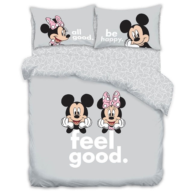 LastPrice - סט מצעים זוגי מיקי ומיני מאוס Disney Feel Good זוגי בלאסטפרייס